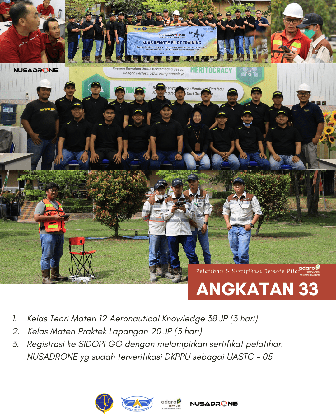 Pelatihan NusaDrone Angkatan 33 - Pusat Pelatihan Remote Pilot ... Pelatihan NusaDrone Angkatan 33 - Pusat Pelatihan Remote Pilot ...